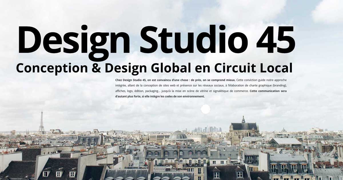 DesignStudio45 / Conception & Design Global en Circuit Local